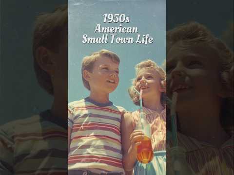 🎥Fifties flickers in a black-and-white dream🖤#1950s #smalltowns #50s #childhood