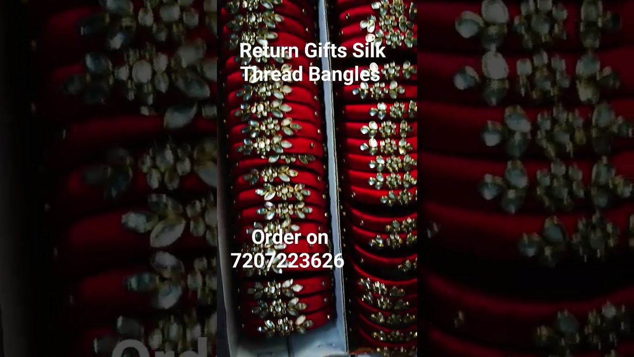 Return Gift Bangles #threadbangles #bangle #silkthreadbangles #bridalbangles #returngifts #trending