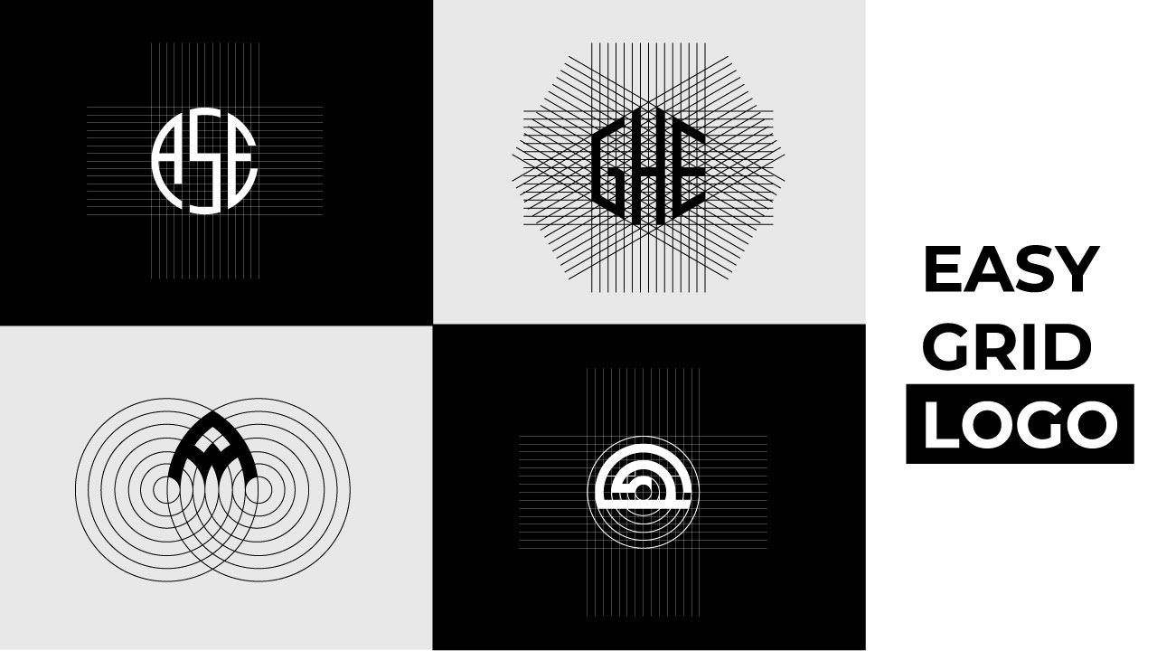 Easy Grid Logo Design Process  | Adobe Illustrator Tutorial |GraphicView