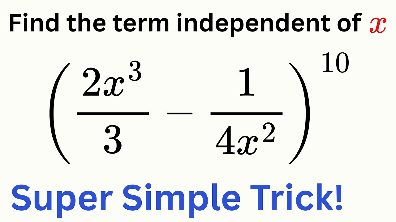 Binomial Theorem Trick