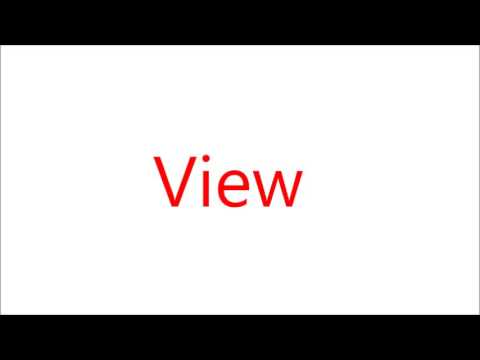 How to Pronounce View