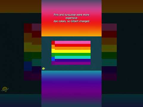 What did the rainbow pride flag used to look like?