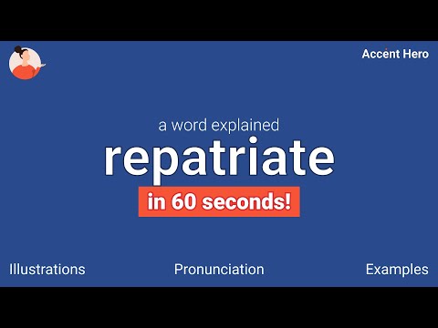 REPATRIATE - Meaning and Pronunciation