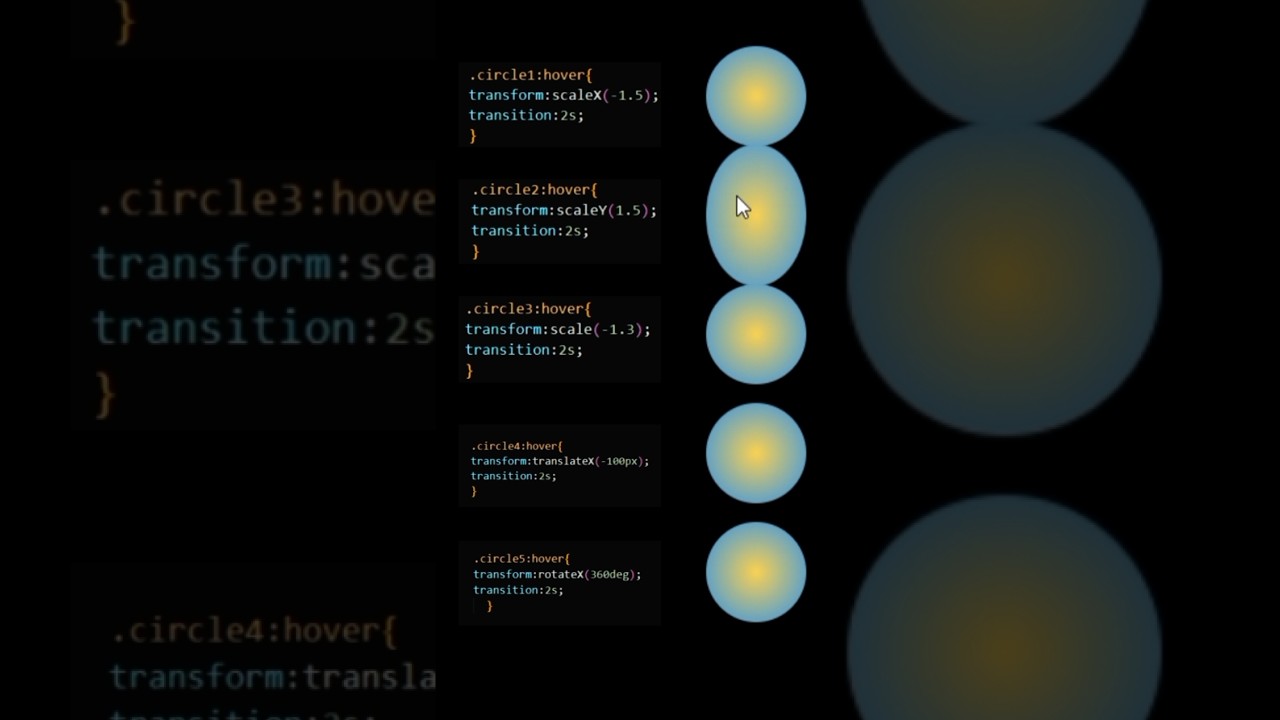 Transform & Transition property in css #css #transformation #transitions #programming