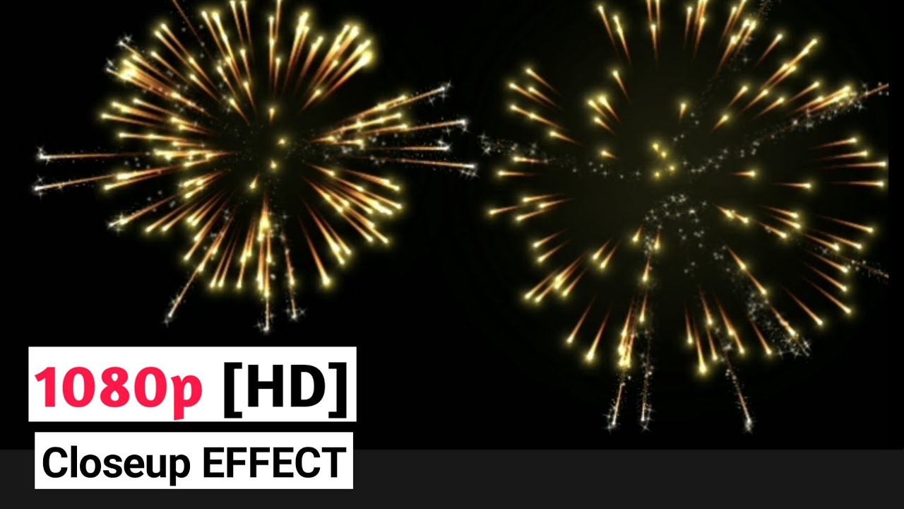 Fireworks | Clear Yellow Effects