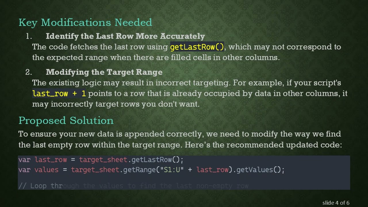 How to Add Data to the Bottom of a Range in Google Sheets Using Apps Script