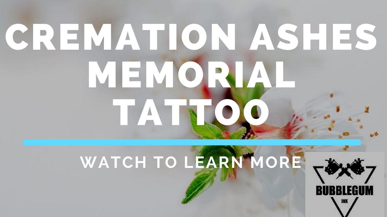 Using Cremation Ashes in Tattoo Ink For a Memorial Tattoo @ Bubblegum Ink