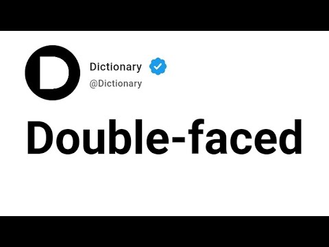 Double-faced Meaning In English