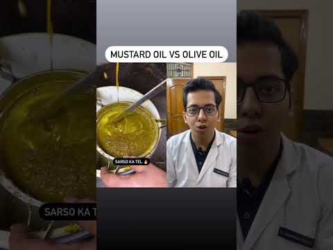 Mustard Oil VS Olive Oil ? | Dt.Bhawesh | #diettubeindia #dietitian #indianfood #shorts