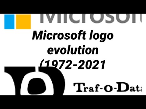 Microsoft logo evolution (1972-2021)