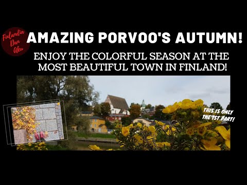 Wow! Beautiful Autumn In Porvoo PART 1 || Old Town And Porvoo Cathedral [ENG]