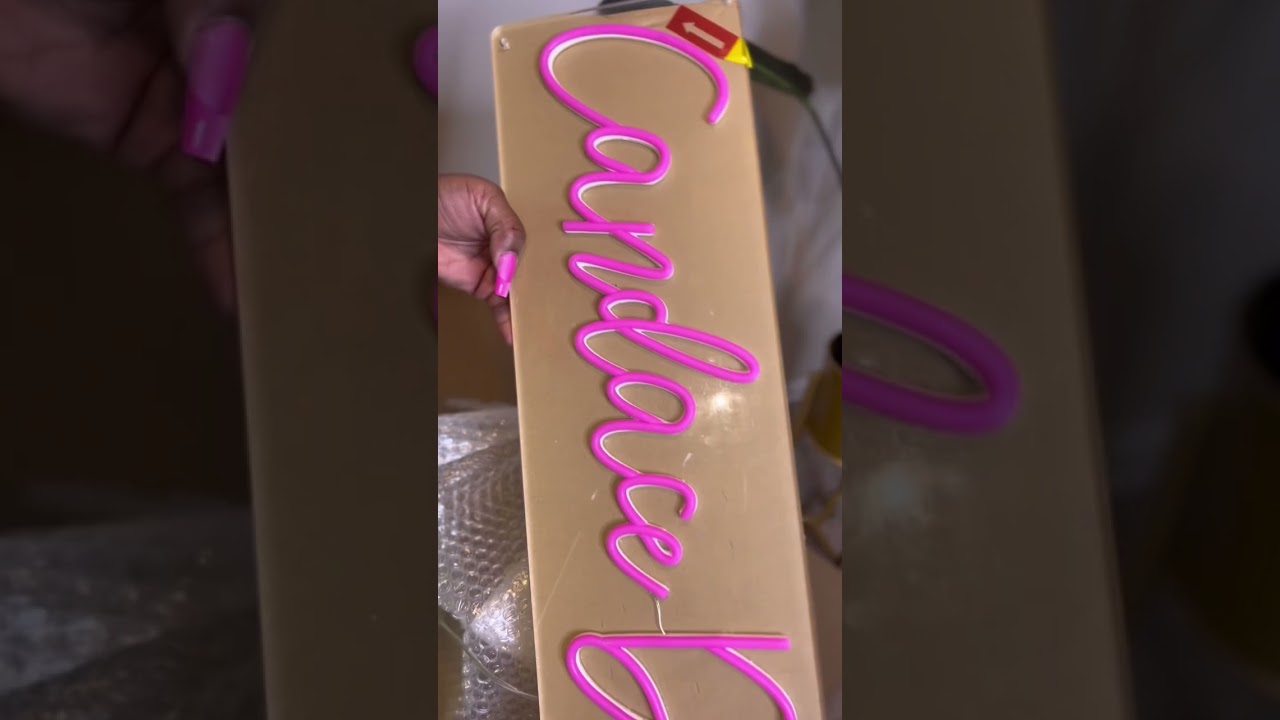 AMAZON CUSTOM NEON SIGN UNBOXING