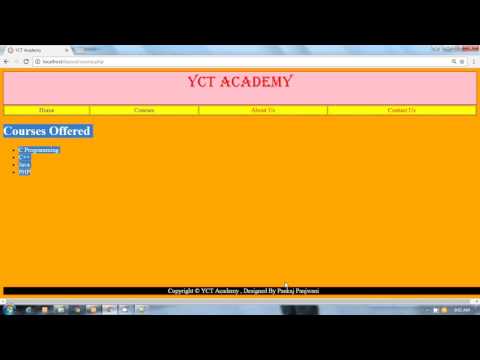 Learn Web Layout Design in PHP By Pankaj Panjwani Part 6 In Hindi - Mind Luster