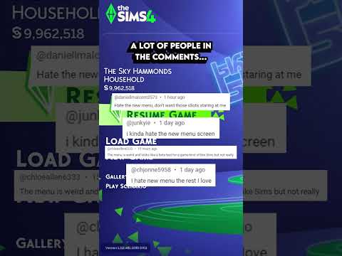 How To Change The Menu Screen In The Sims 4