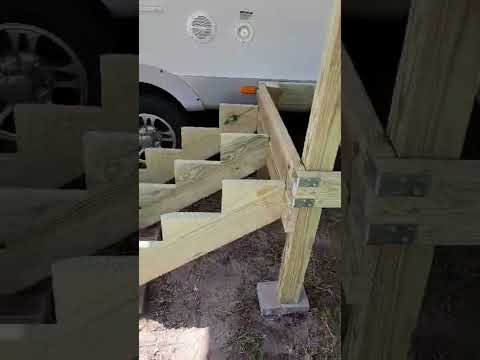 Rv Deck Framing is Up and Looks Amazing!!! #shorts #rv #deck #trending #livegood #travel