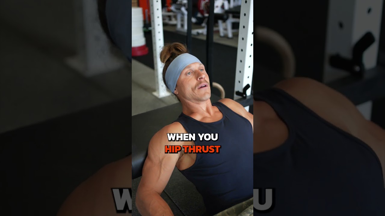 Hip thrust without back pain! #SHORT