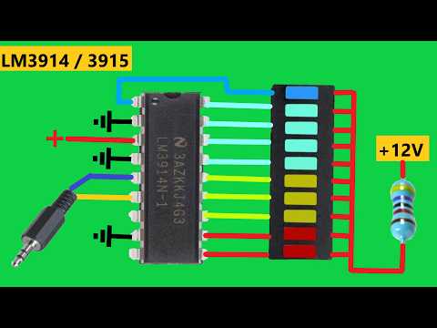 How to make audio level, VU meter using LM3914 /3915 /3916 ic