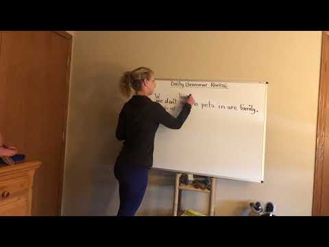 Daily Language Review Grammar mini-lesson 4-7-20
