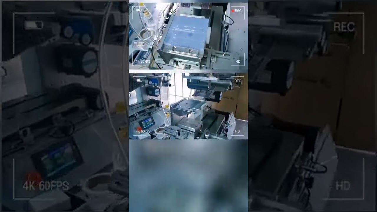 Small case board high precision top pressing labeling machine testing video