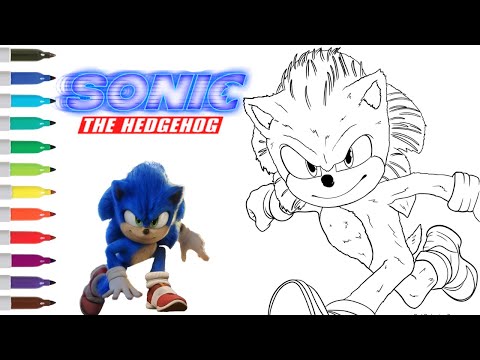 Sonic the Hedgehog Coloring Book Page | Sonic the Hedgehog 2 | Sonic the Hedgehog Movie 2 Coloring