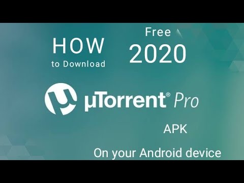 How to download utorrent pro on android for FREE!