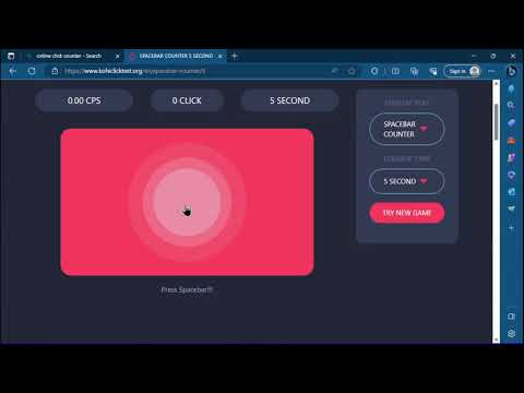 Spacebar CPS (5 seconds challenge)