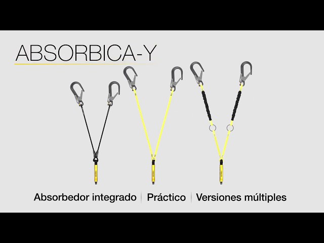 Lanyards & Energy Absorbers - PETZL Absorbica-Y Flex 150 cm Trader ...