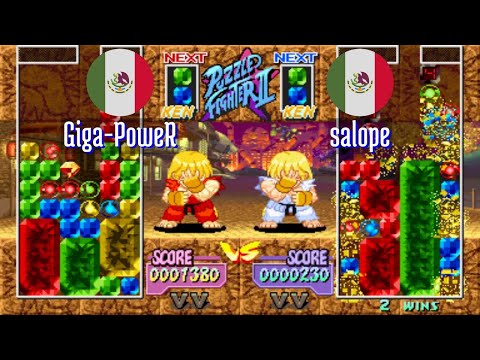 FT5 @spf2t: Giga-PoweR (MX) vs salope (MX) [Super Puzzle Fighter II Turbo spf2 Fightcade] Jun 17