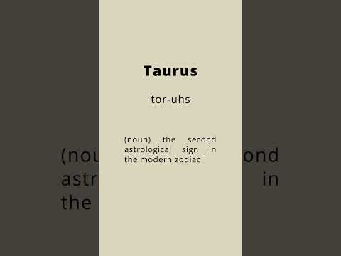 How to pronounce Taurus || Pronunciation and meaning