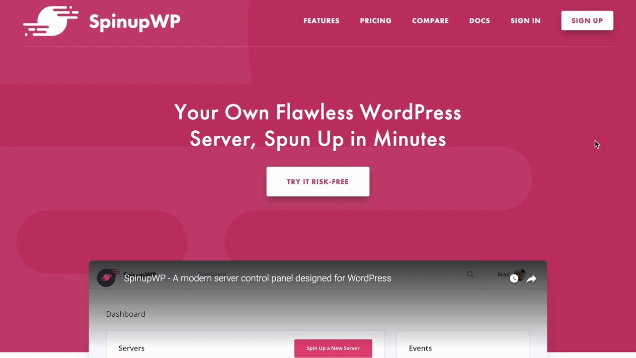 SpinupWP - A modern cloud-based server control panel designed for WordPress