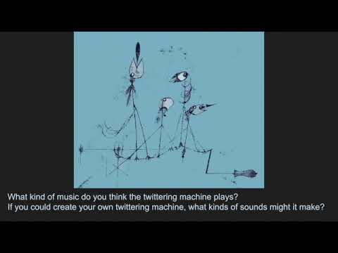 Paul Klee Inspired Twittering Machine