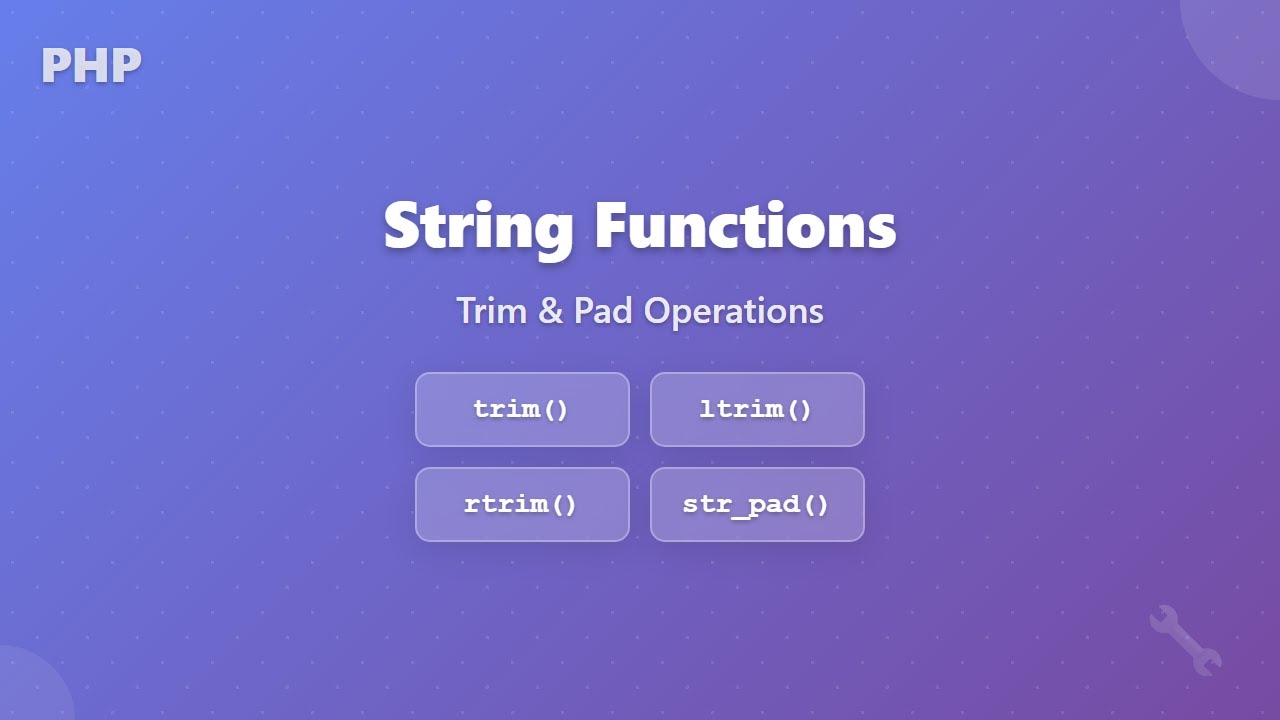 PHP String Functions: Trim & Pad - Clean and Format Strings Easily!