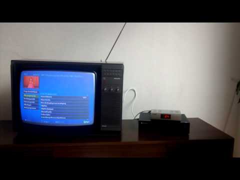 Digital tv on old retro vintage television