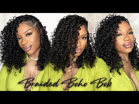 BOHO Braid BOB | Medium Size BRAIDS w/ Human Hair ft. YWIGS
