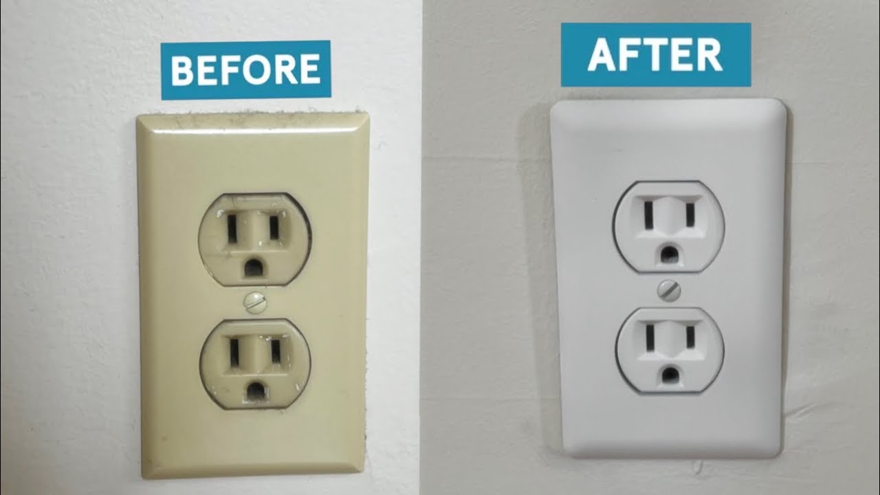 From Old to New | Outlet Cover Plate Paint Hack