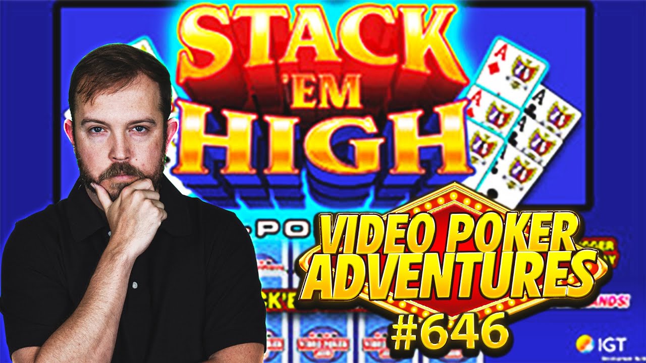Another BIG Win on Stack em High Video Poker!