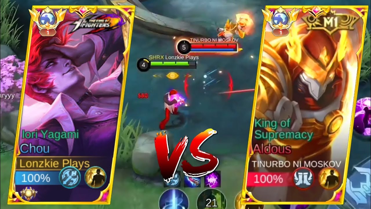 📌TOP 1 GLOBAL ALDOUS VS TOP 1 GLOBAL CHOU | TIKTOKER ALDOUS! ( Intense Match )