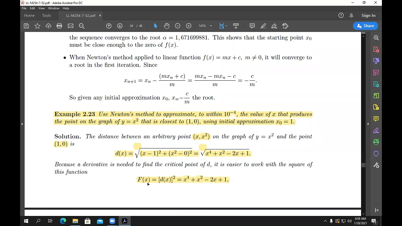 Chapter 2: Newton's method p2