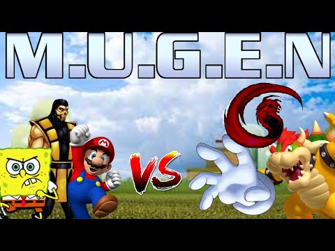 MUGEN Battle 145: Mario, Scorpion, SpongeBob vs Master Hand, Giygas, Bowser