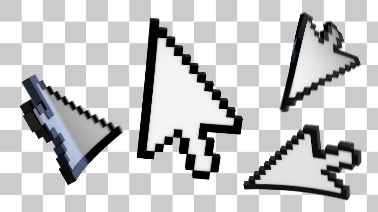 3D Mouse Pointer Cursor - 5 Styles