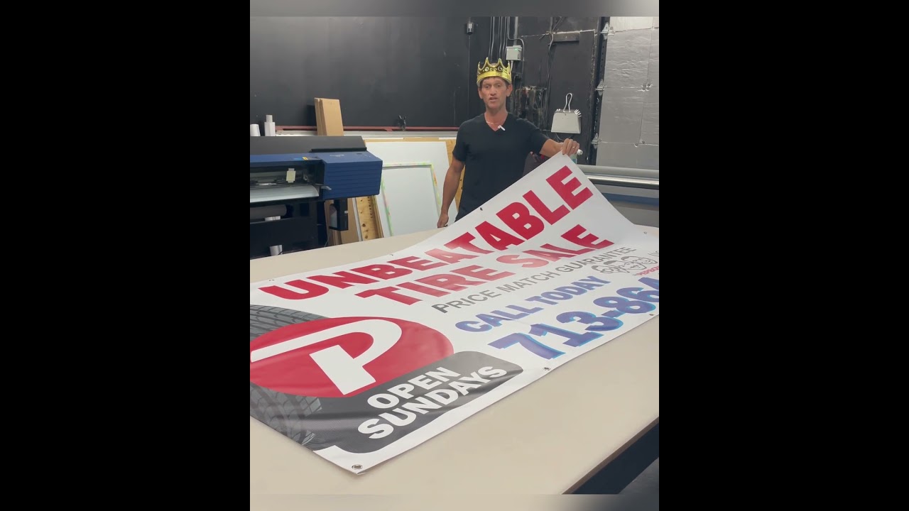 Custom Company Banners Printed in Houston TX by the Banner King of Houston