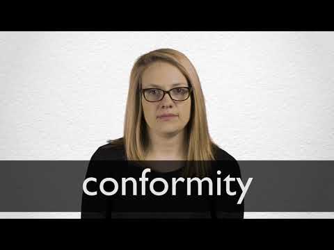 CONFORMITY definition and meaning | Collins English Dictionary