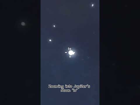 Zooming into Jupiter’s moon ‘Io’ #space #jupiter #zoom