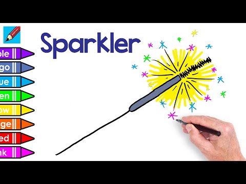 How to Draw A Sparkler Real Easy Peasy – Shoo Rayner