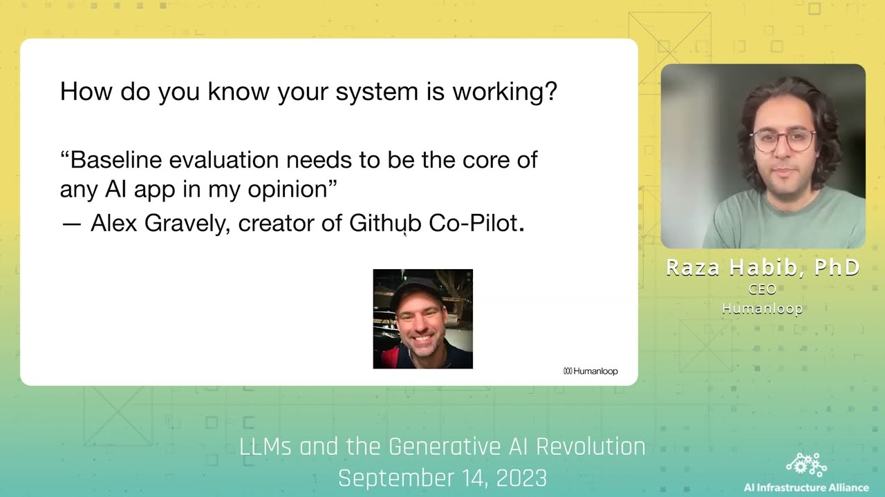 Raza Habib, PhD – Humanloop – Evaluating LLMs in production