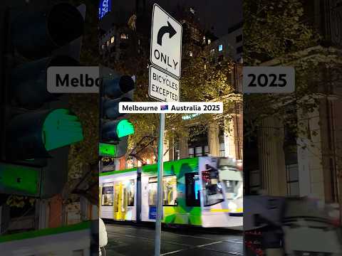 Walking in Melbourne Australia 2025, Swanston Street #beautifulcity #tram #streetperformer