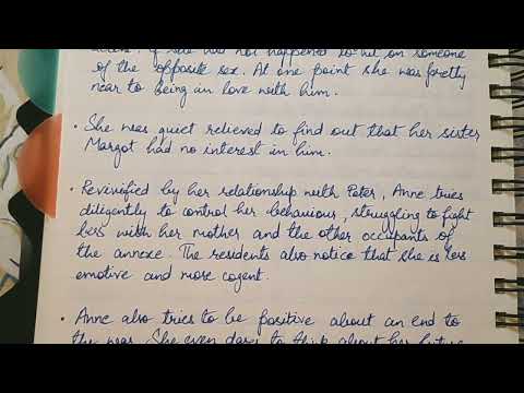 The Diary of a Young Girl l Anne's relationship with Peter Van Daan l Character Sketch