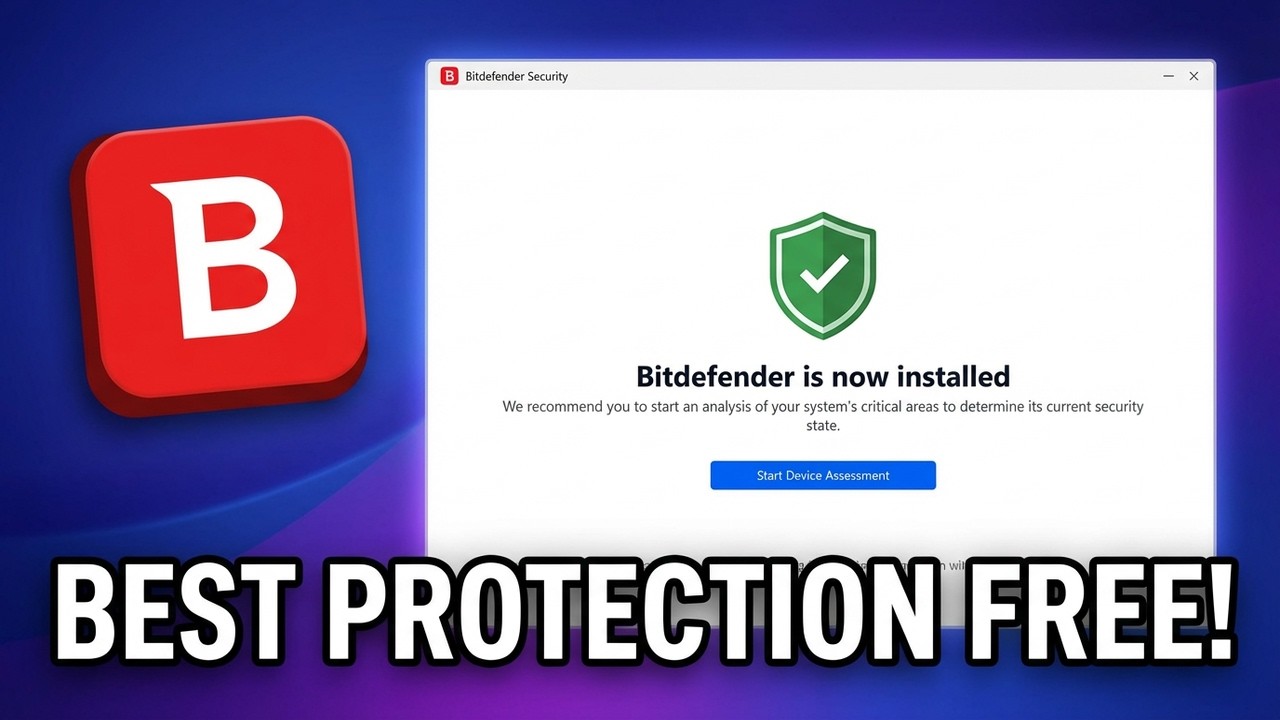 Installing Bitdefender Free Antivirus - Full Tutorial & Review