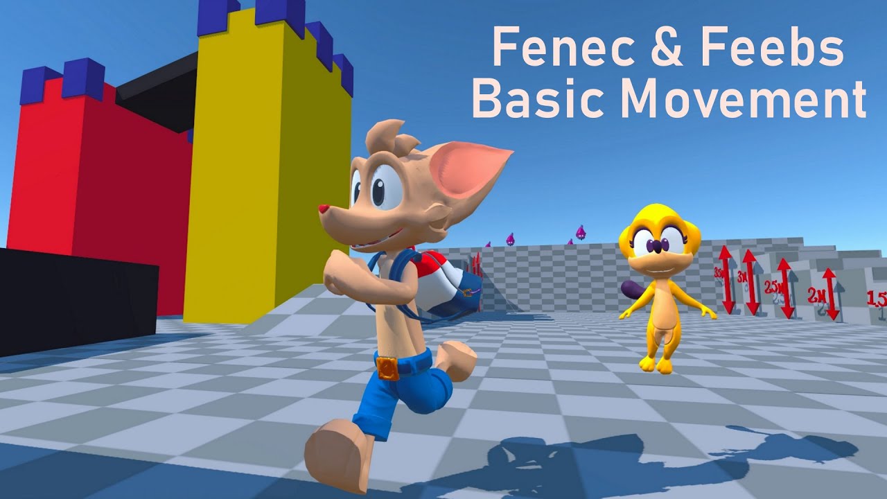 Fenec & Feebs Basic Movements | 3D Platformer | Unity3D