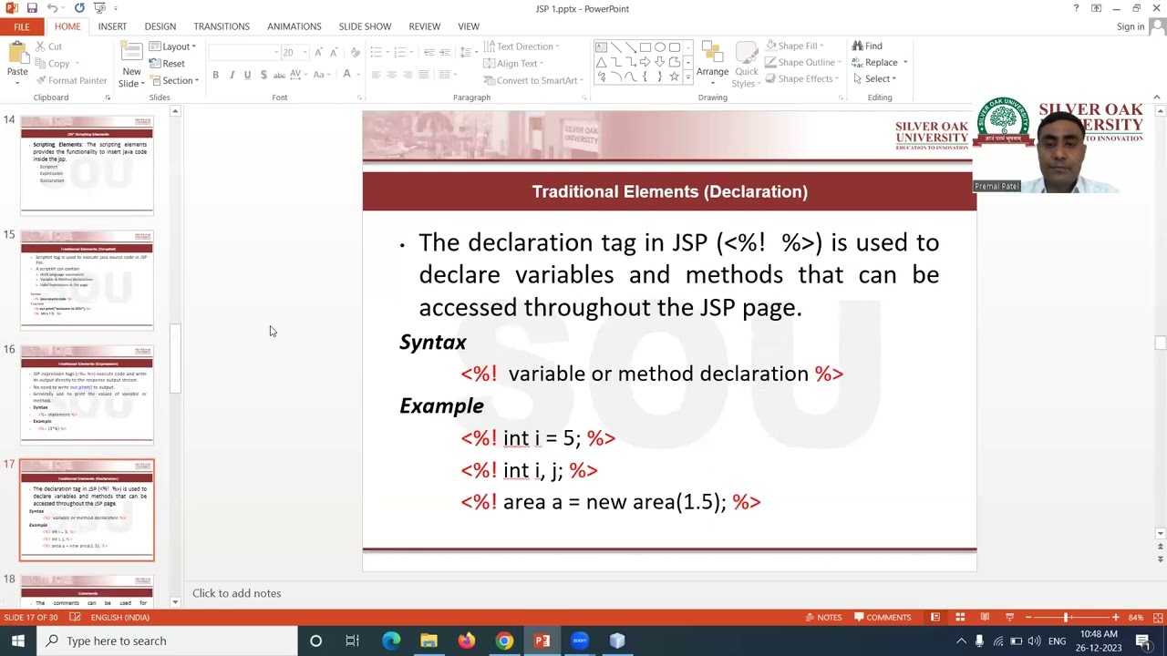 Advance Java - Java Server Pages Part3